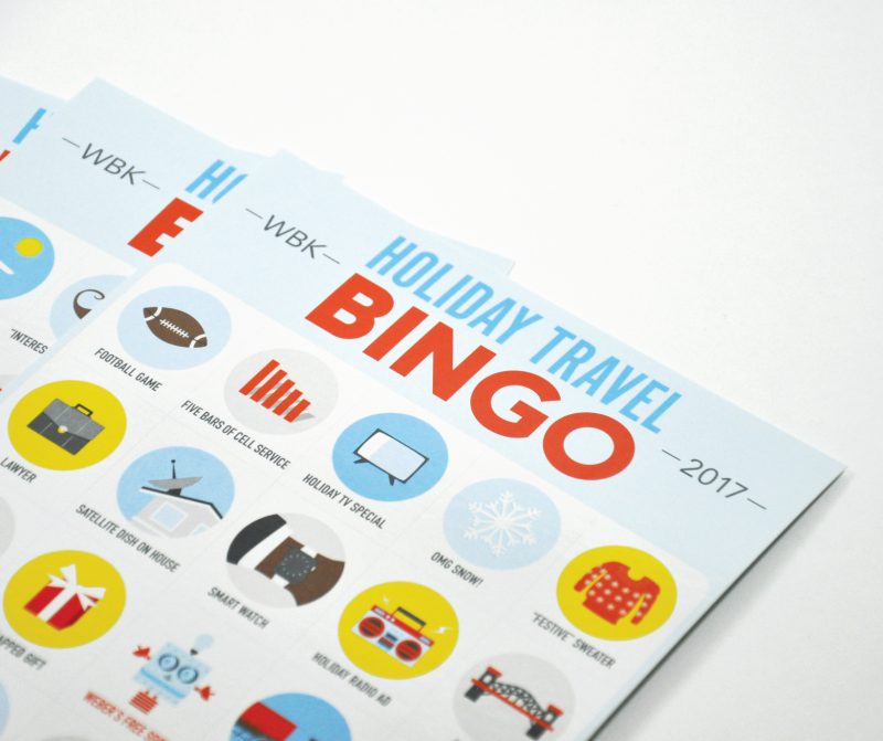 WBK Holiday Card — Travel Bingo - O2 LAB